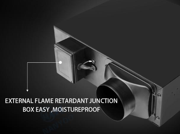 Small Ultra Thin 120CMH 100mm Ventilation Duct Fan