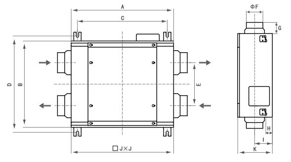 Dual Direction Ventilation Duct Fan